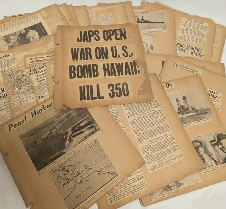 World War II Memorabilia 1941 Pearl Harbor - Etsy