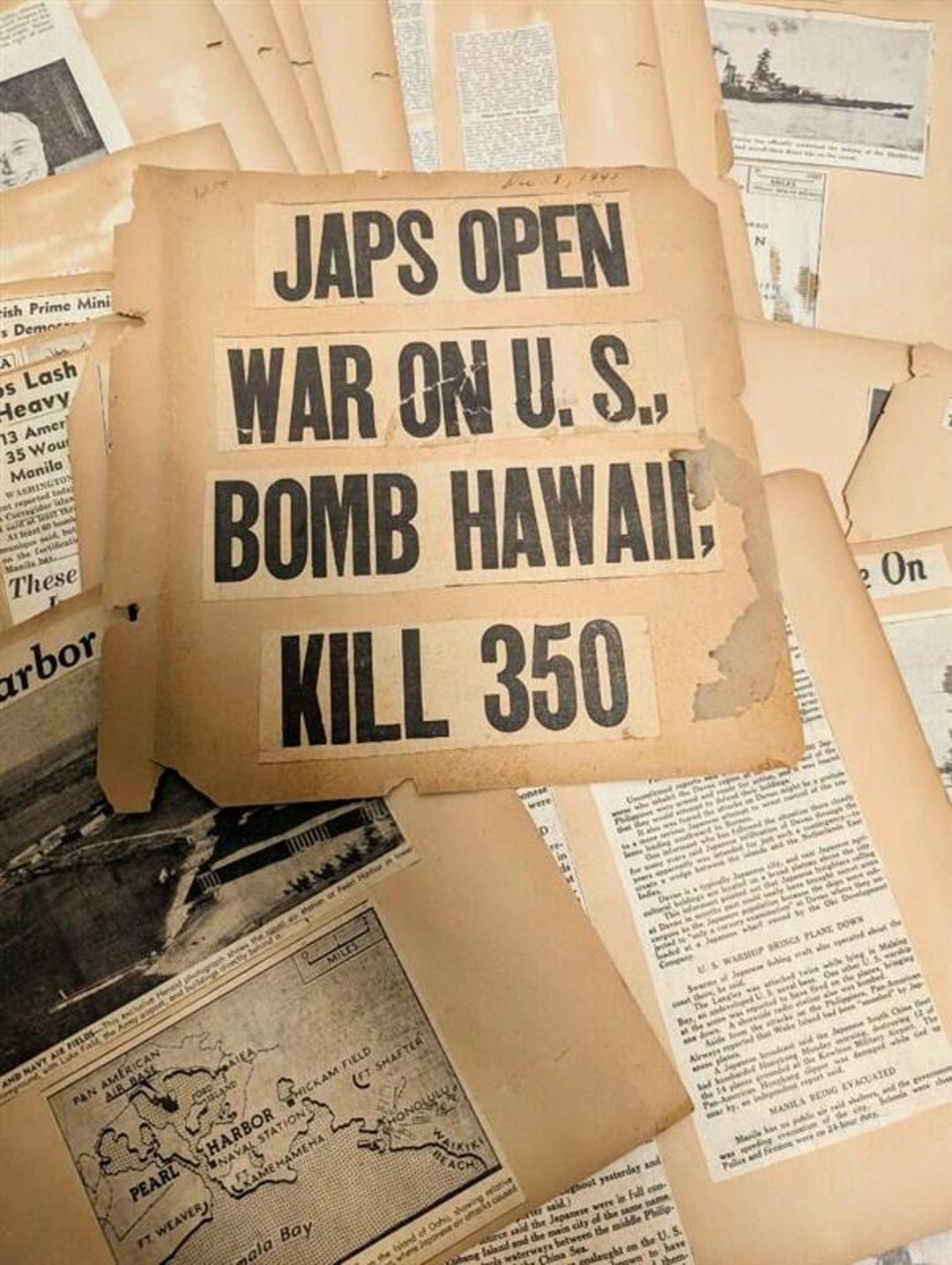 World War II Memorabilia 1941 Pearl Harbor - Etsy