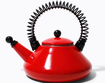 Vintage Corelle Abundance Enamel Tea Kettle - Etsy