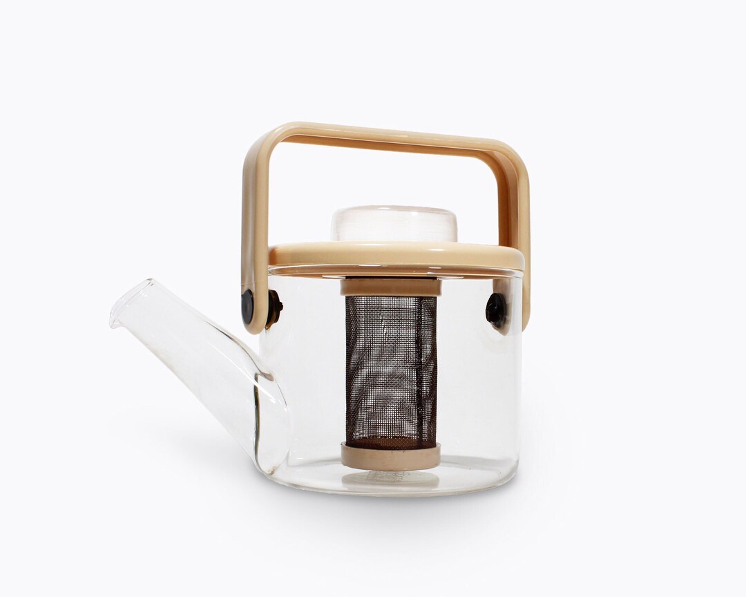 Bodum Vintage Teapot With Infuser Borosilicate Glass With Tan Plastic ...