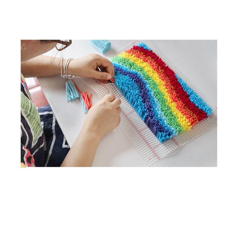 Flower DIY Latch Hook Kit Beginner Friendly Kit for Carpet - Etsy