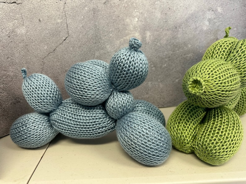 Knitting Machine Balloon Dog, Hybrid PATTERN PDF for 22 Needle Circular ...