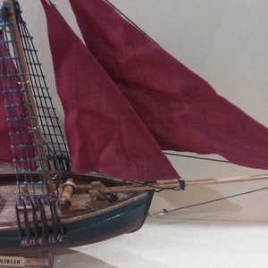 Hanah Detailed Model Brixham Trawler Cutter Sail Boat With Stand - Etsy