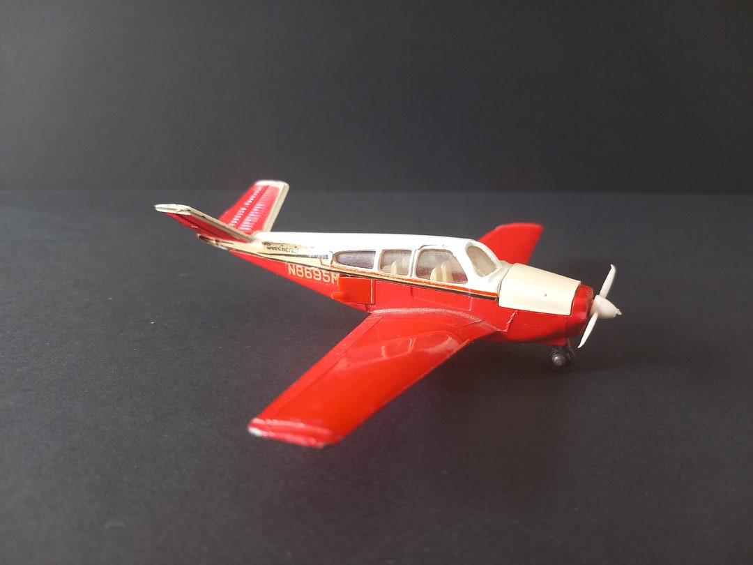 Beechcraft S 35 Bonanza Dinky Plane Vintage Diecast Model Airplane Toy ...