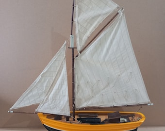 Hanah Detailed Model Brixham Trawler Cutter Sail Boat With Stand - Etsy