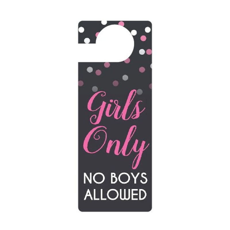 Girls Only Sign - Etsy