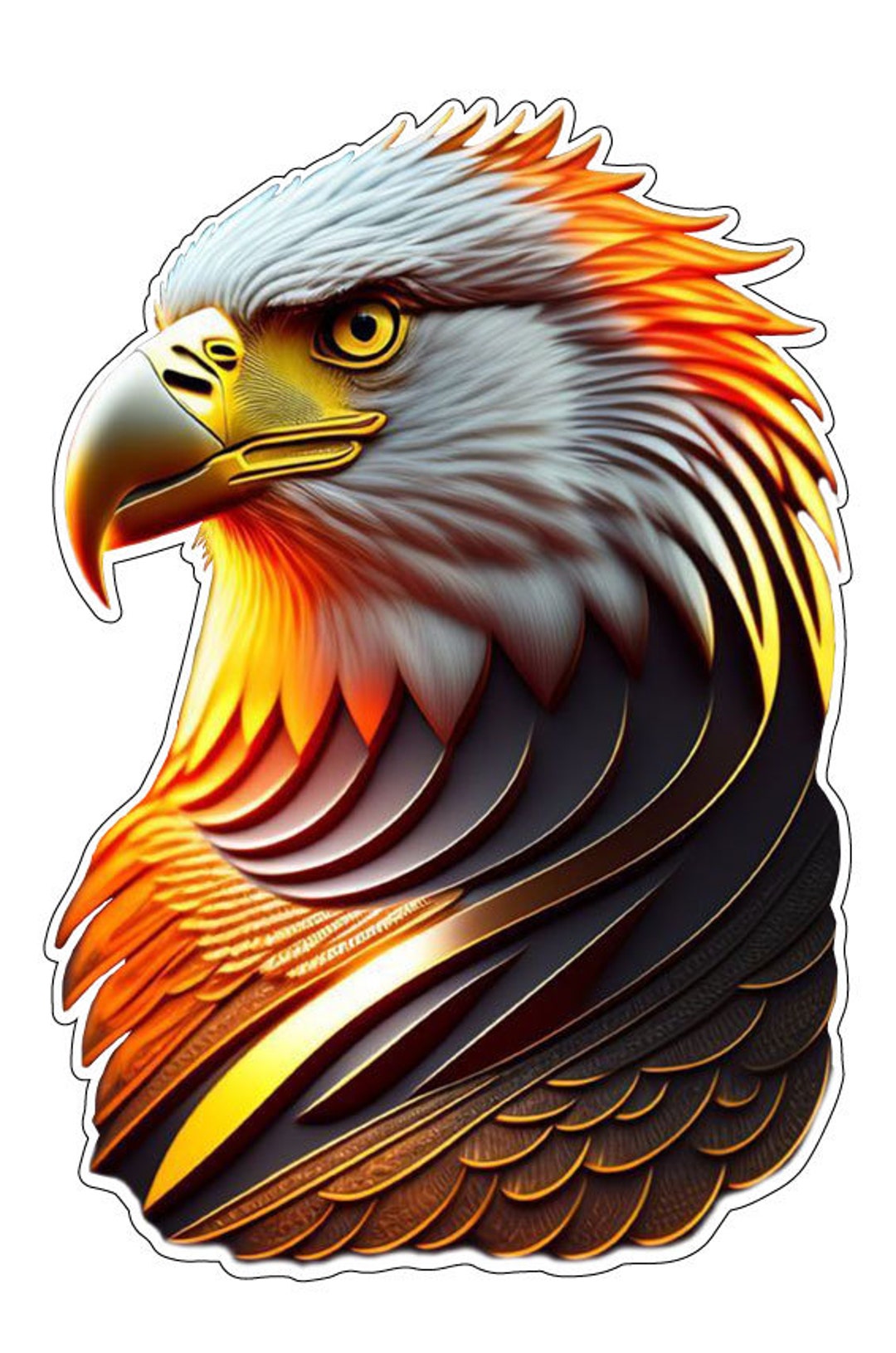 Red Flame Hawk Art American Freedom Symbol Eagle Courage Falcon Graphic ...