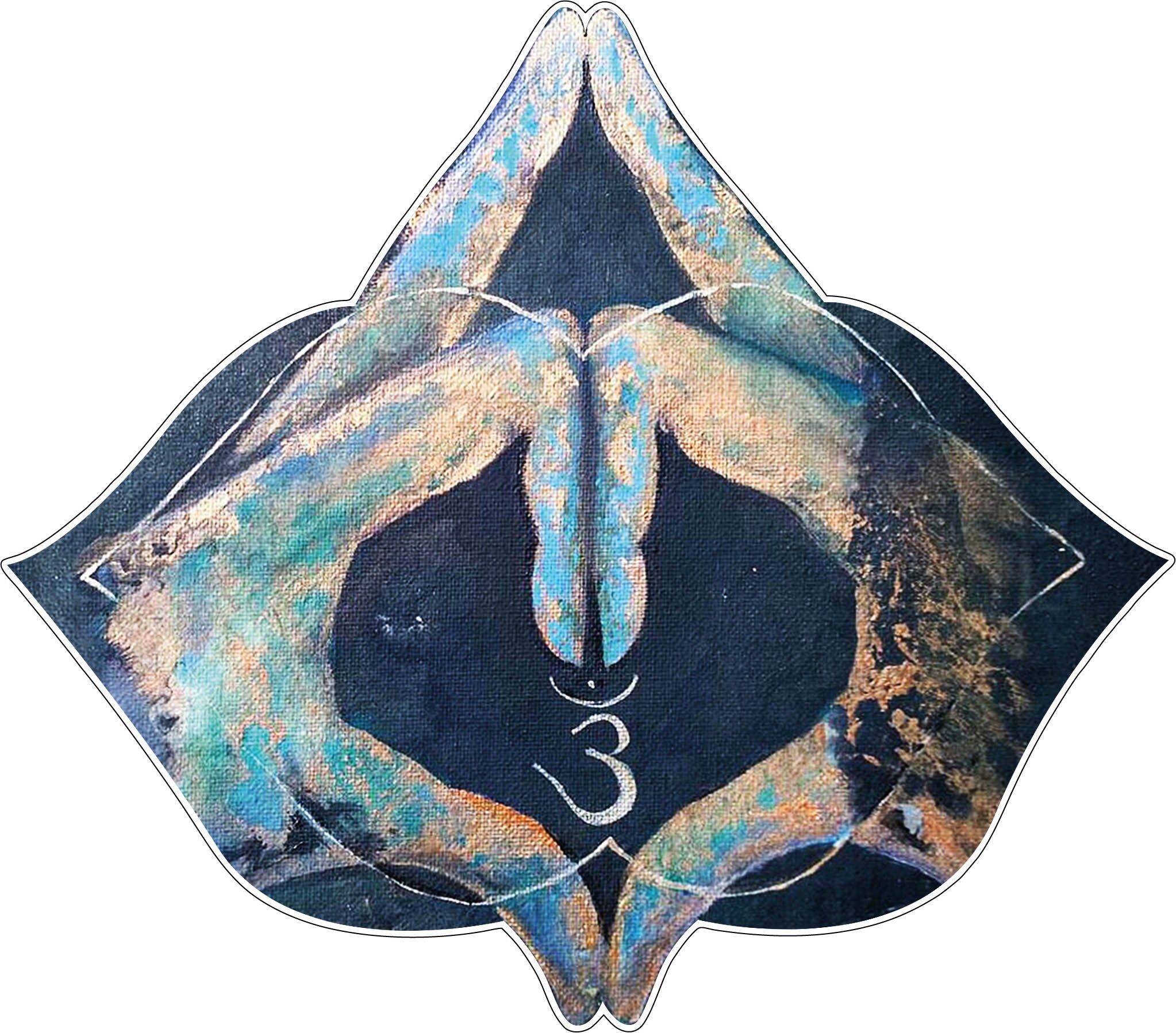 Mudra Chakra Hands Vinyl Sticker /chakra Balance Mantra Art Printed ...