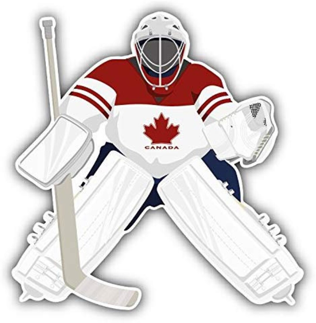 Canada Hockey Team Goalie Player Ice Sport Vinyl Sticker /printed Decal ...