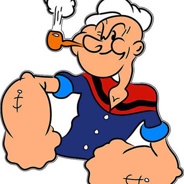 Popeye Vinyl Decal - Etsy