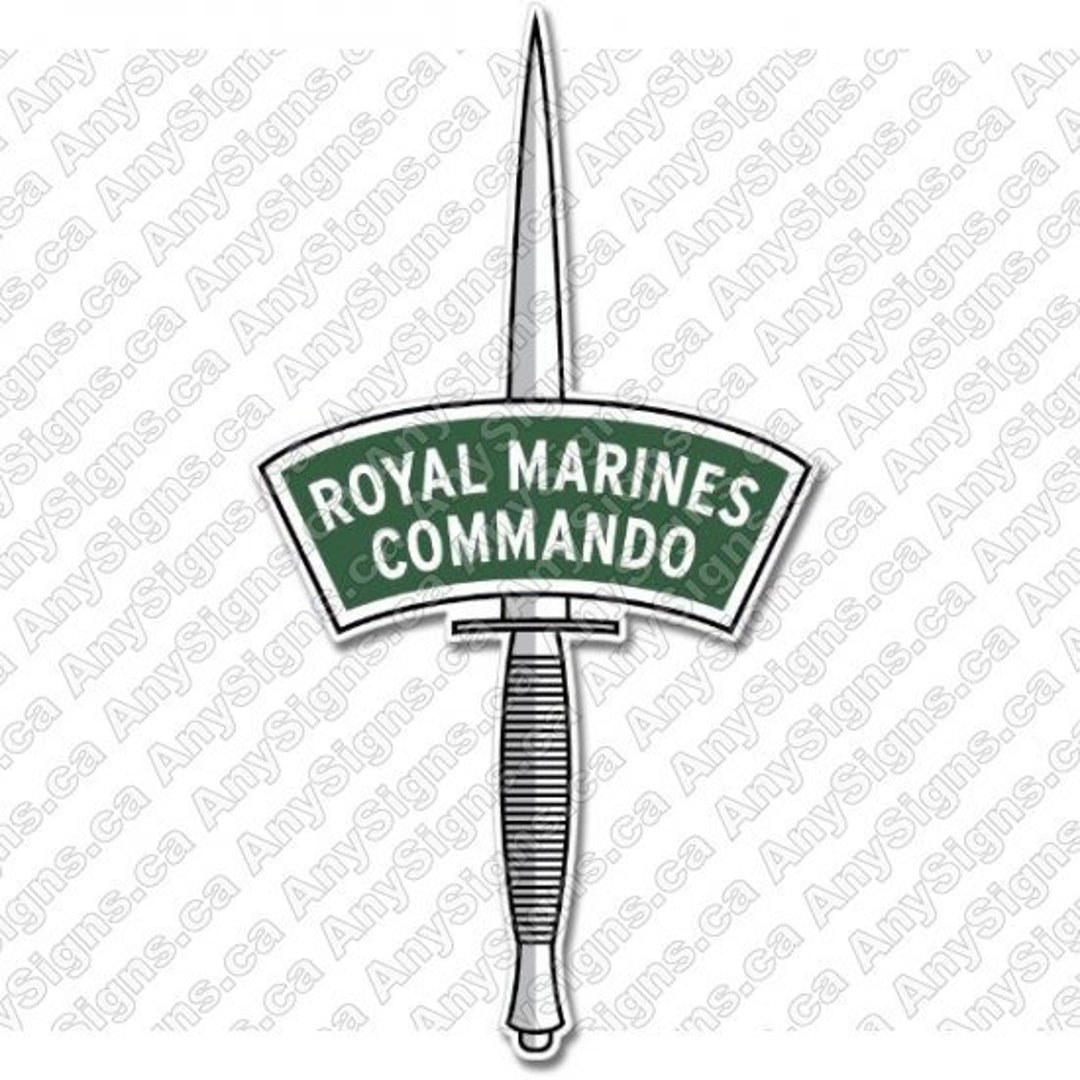 British Army Royal Marines Commando Emblem Vinyl Sticker / Printed ...