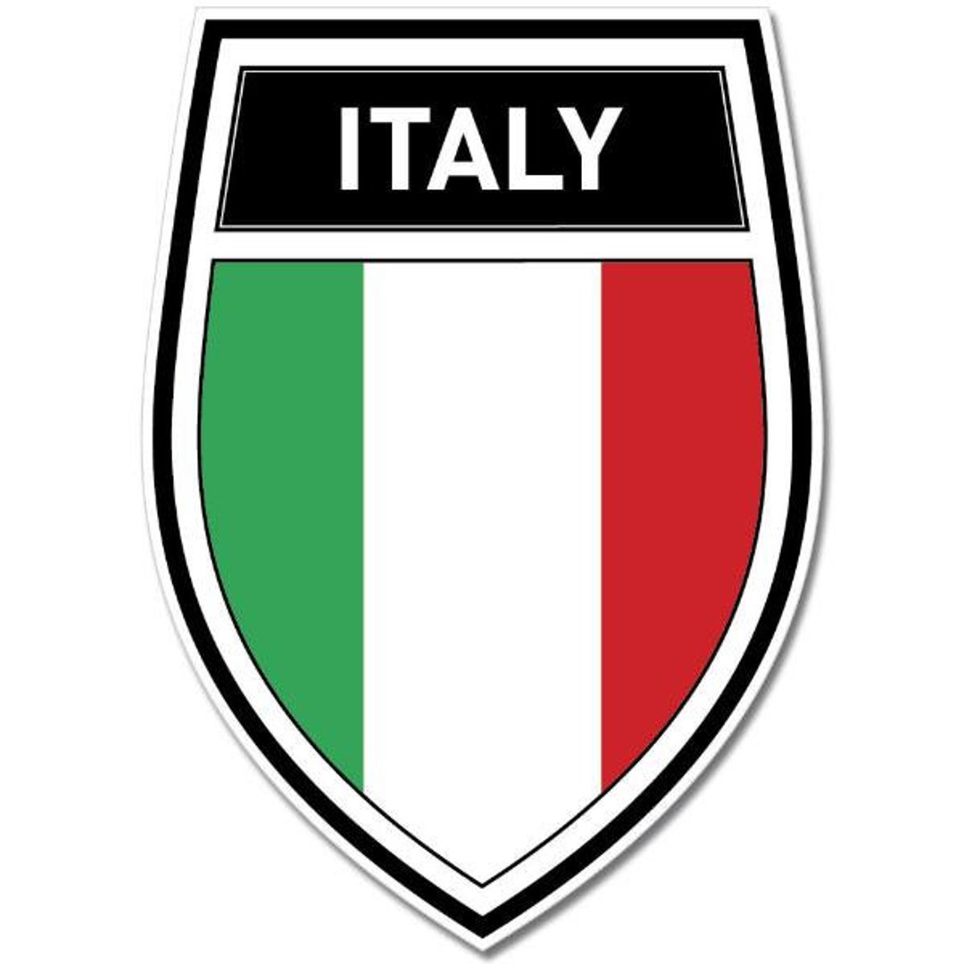 Italy Shield Crest Logo Culture Vinyl Sticker Printed Vinyl Decal for ...