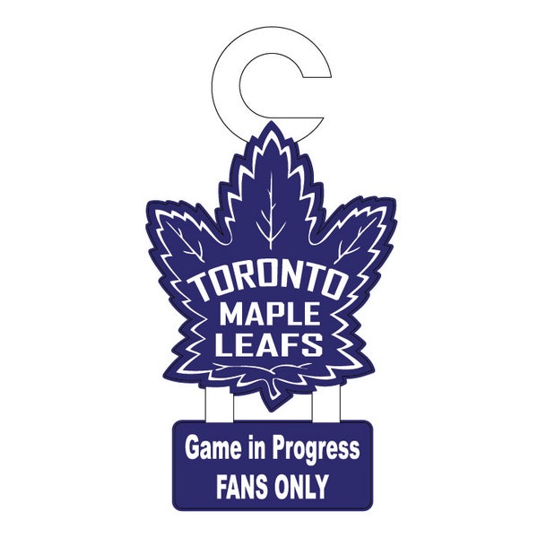 Toronto Maple Leafs Door Hanger - Etsy
