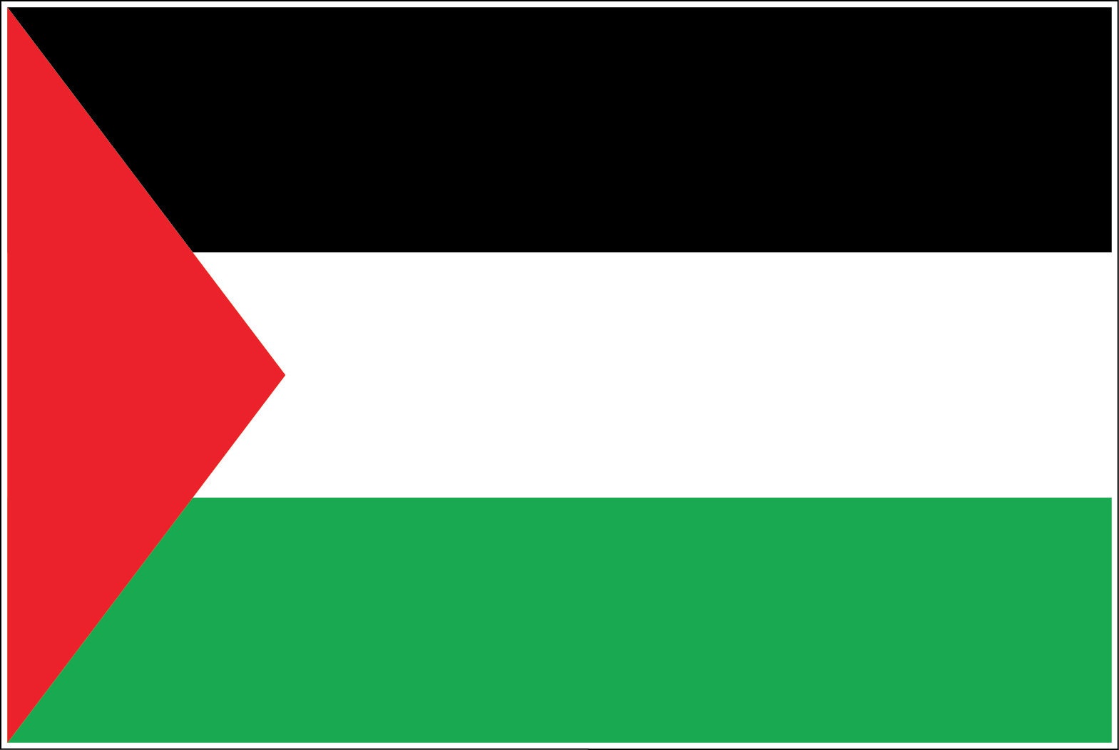 Palestine Standard Flag Vinyl Sticker /printed Decal /label - Etsy Canada
