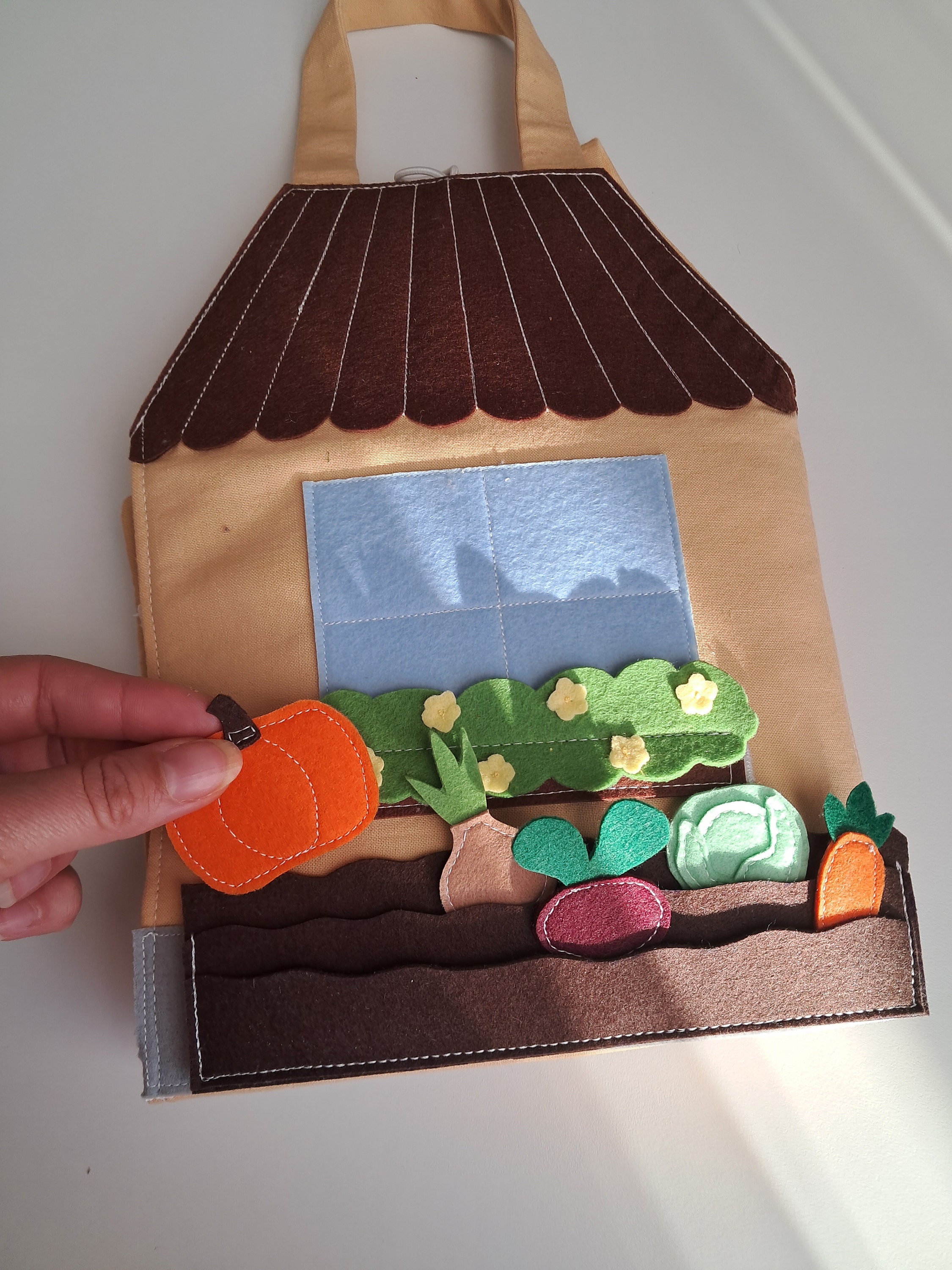 Doll House ,pattern and PDF Instructions for Sewing a Textile Dollhouse ...