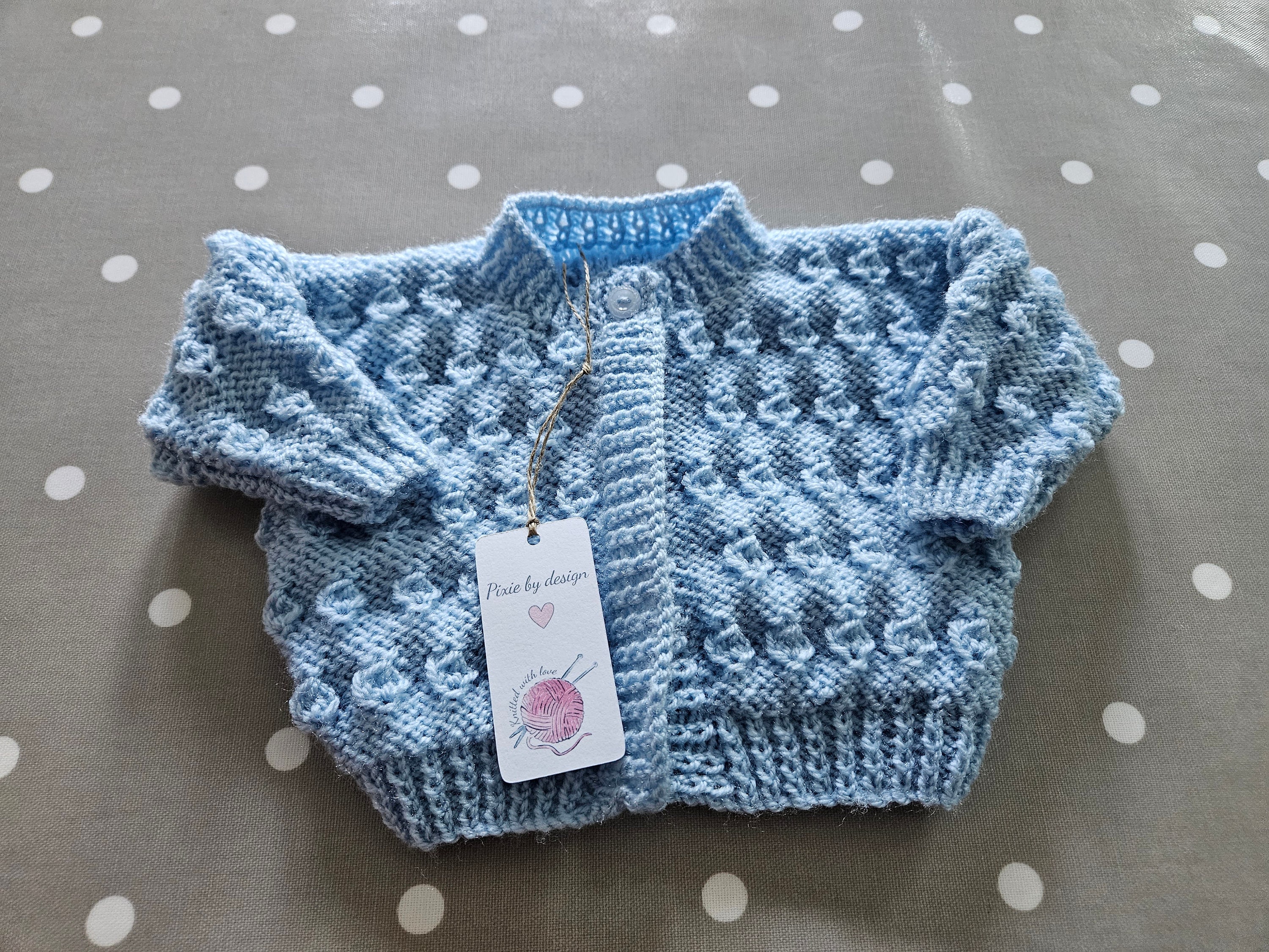 Beautiful, Hand Knitted, Soft and Cosy Baby Cardigan in a Range of ...