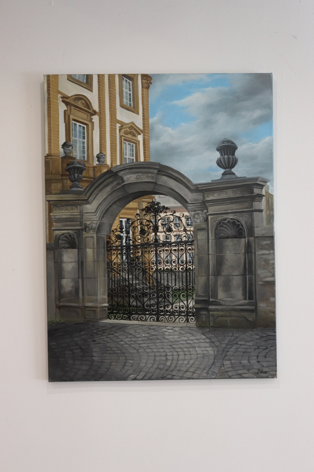 Original Oil Painting gates Hand Painted. 80x60x2cm23.6x31.5x0.78 ...