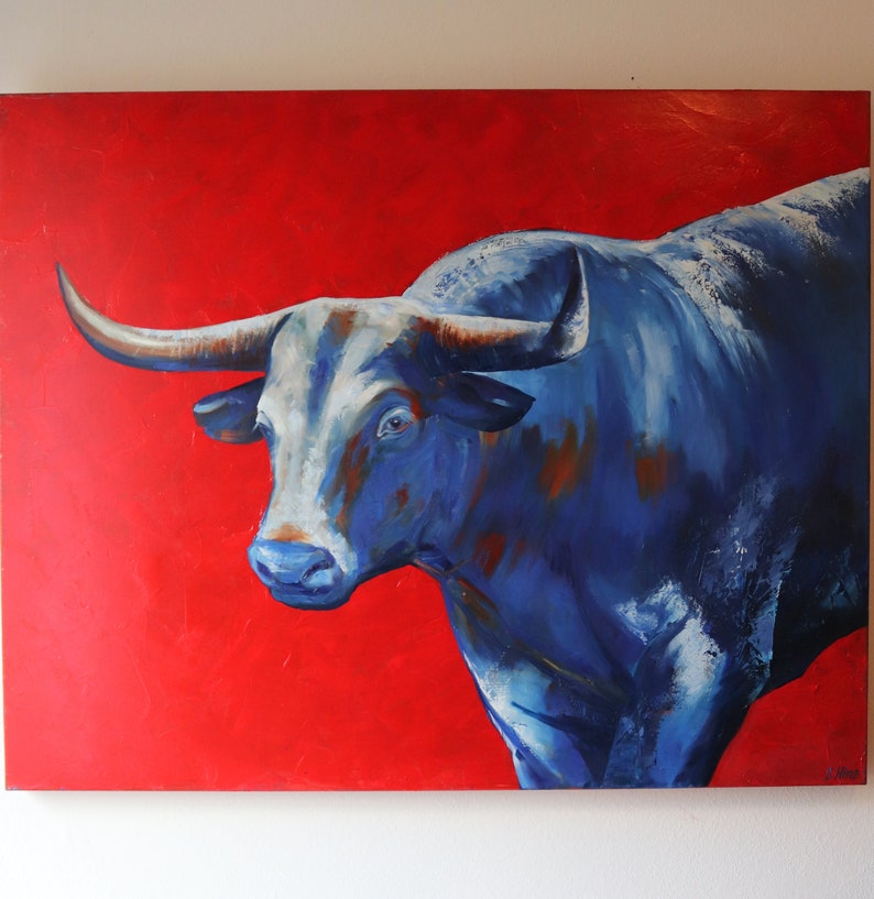 Original Painting. "monolith" Oil on Canvas. 80x100x4cm. 100% Hand ...