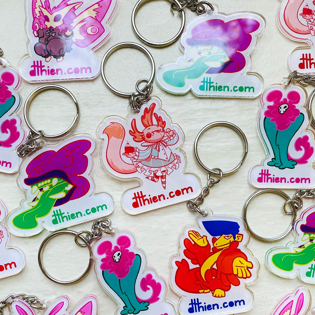Character Keychains (limited Edition) - Etsy