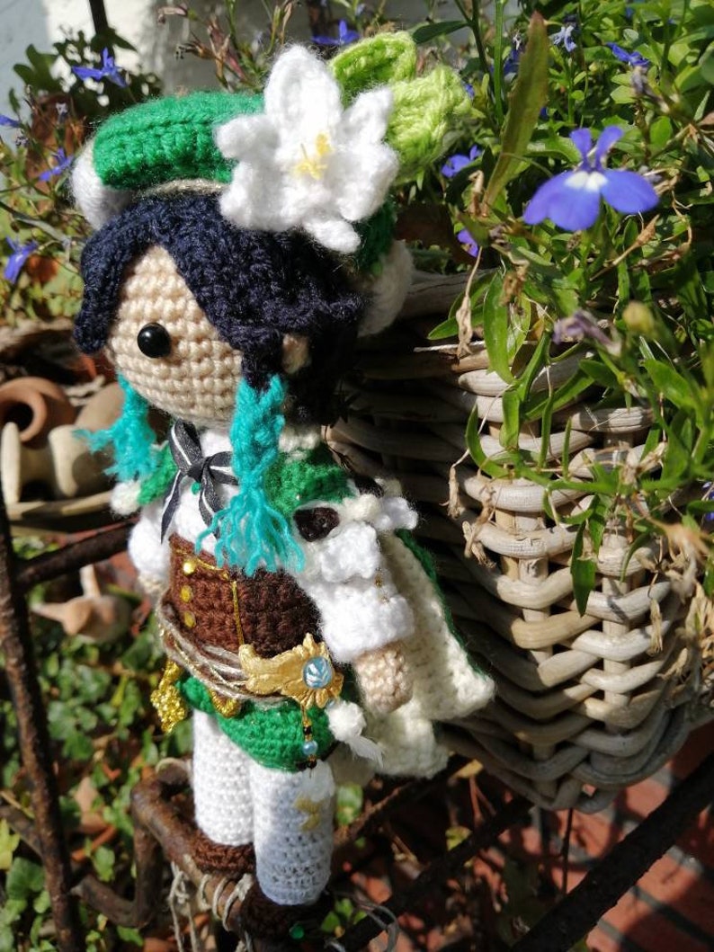 Genshin Impact Crochet Venti Doll Pattern - Etsy Ireland