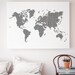 PRINTABLE Dotted World Map Poster, Unframed Digital Artwork, Map Gifts ...