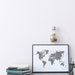PRINTABLE Dotted World Map Poster, Unframed Digital Artwork, Map Gifts ...