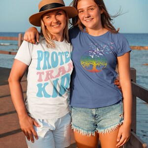 Subtle Trans Pride Shirt Sacred Tree of Life Bird Shirt FTM Transgender ...