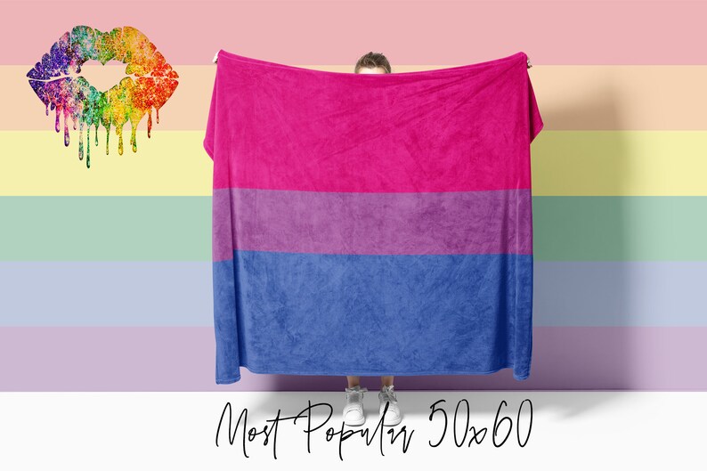 Bi Pride Flag Blanket Bisexual Pride Flag Accent Blanket Bisexual Flag