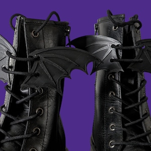 Bat Wings Boot Shoe Cosplay Accessories Shoelace Gothic Bat - Etsy