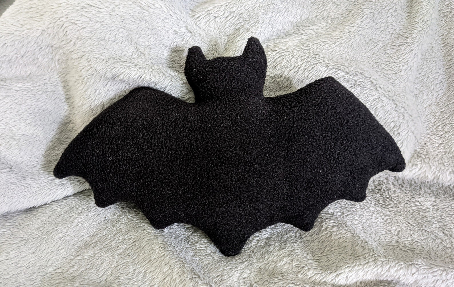 Black Bat Small Throw Cushion Scatter Cushion Fleece - Etsy