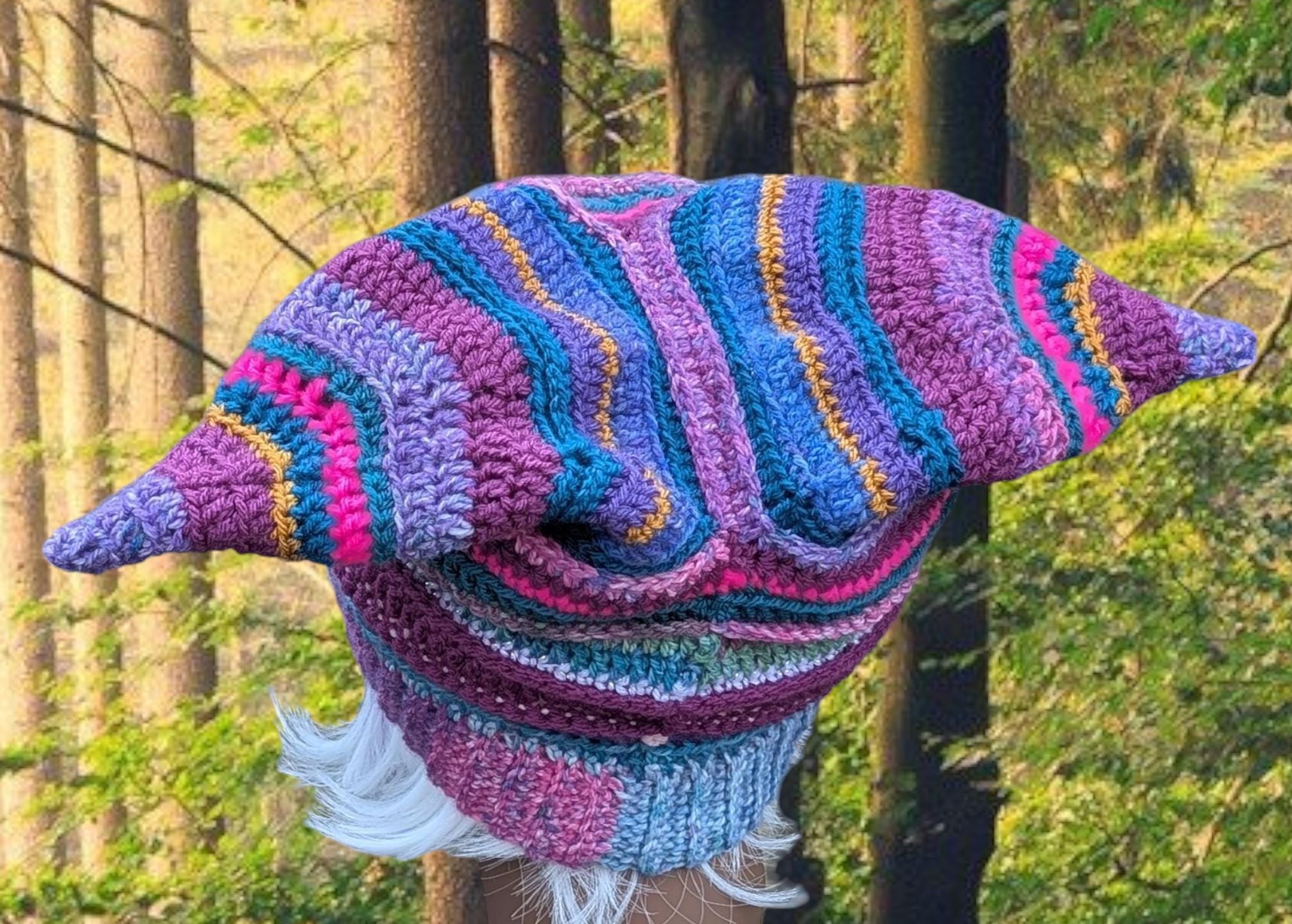 Double Pointed Slouchie Hat Crochet Pattern - Etsy