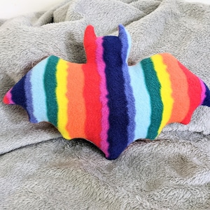 Pink Snuggle Bat Small Throw Cushion Scatter Cushion Fleece - Etsy