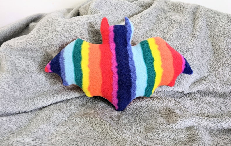 Pink Snuggle Bat Small Throw Cushion Scatter Cushion Fleece - Etsy