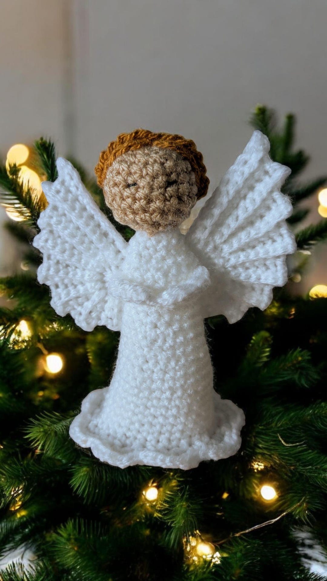 Christmas Angel Freestanding Tree Topper Crochet Pattern Pdf - Etsy