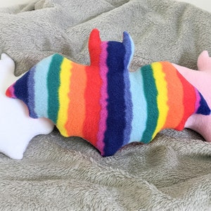 Pink Snuggle Bat Small Throw Cushion Scatter Cushion Fleece - Etsy