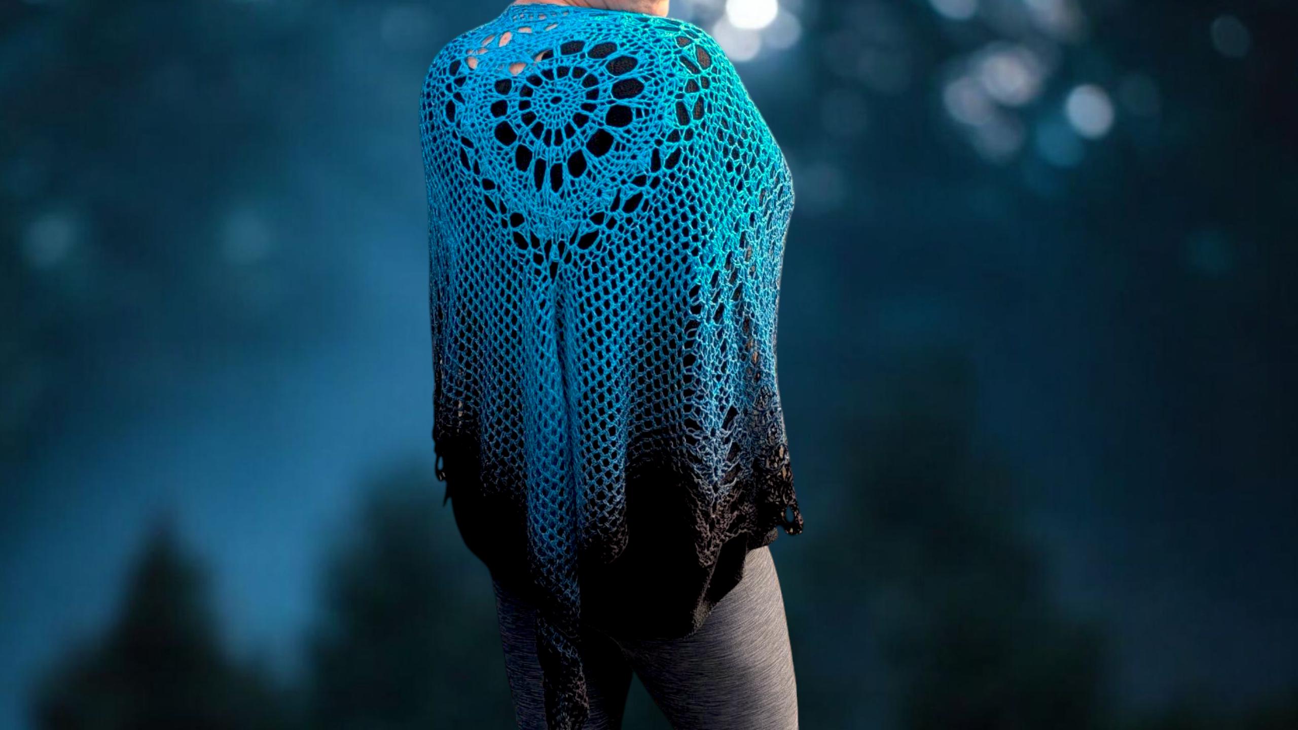 Raven Bird Shawl Crochet Pattern Pdf - Etsy