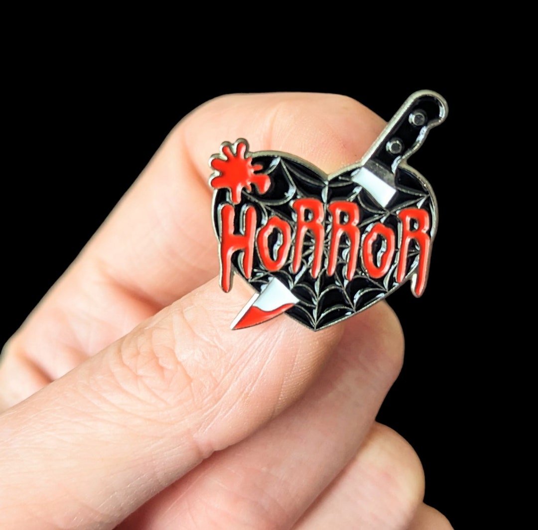 Horror Movie Pin Love Enamel Badge - Etsy