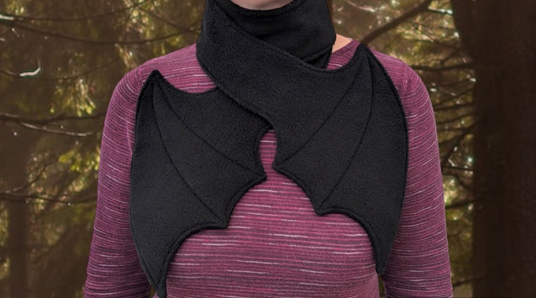 Bat Snuggle Fleece Scarf - Etsy UK