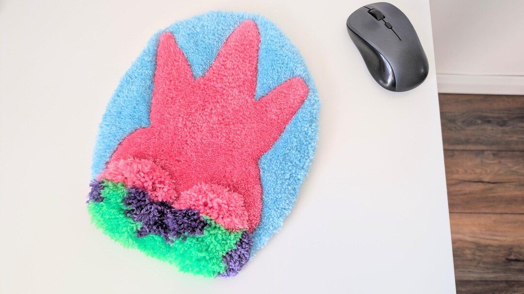 Booty Mousemat Pad Fun Tufted Handmade Gamer Office Table Desk Wrist ...