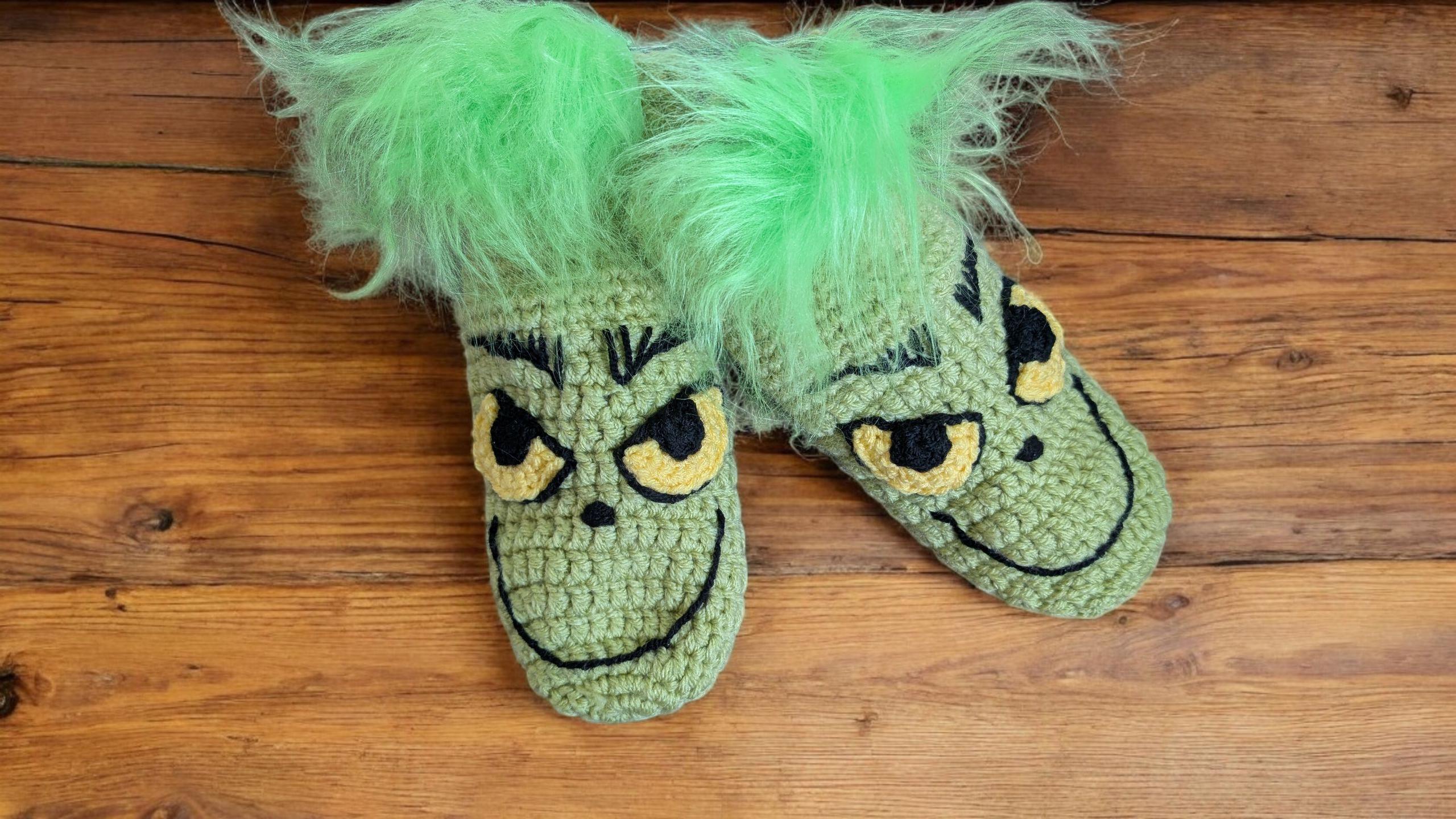 Christmas Monster Slipper Boot Socks Crochet Pattern Pdf - Etsy