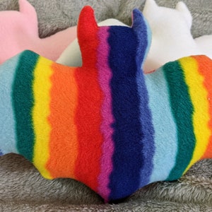 Pink Snuggle Bat Small Throw Cushion Scatter Cushion Fleece - Etsy