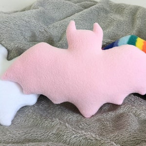 Pink Snuggle Bat Small Throw Cushion Scatter Cushion Fleece - Etsy