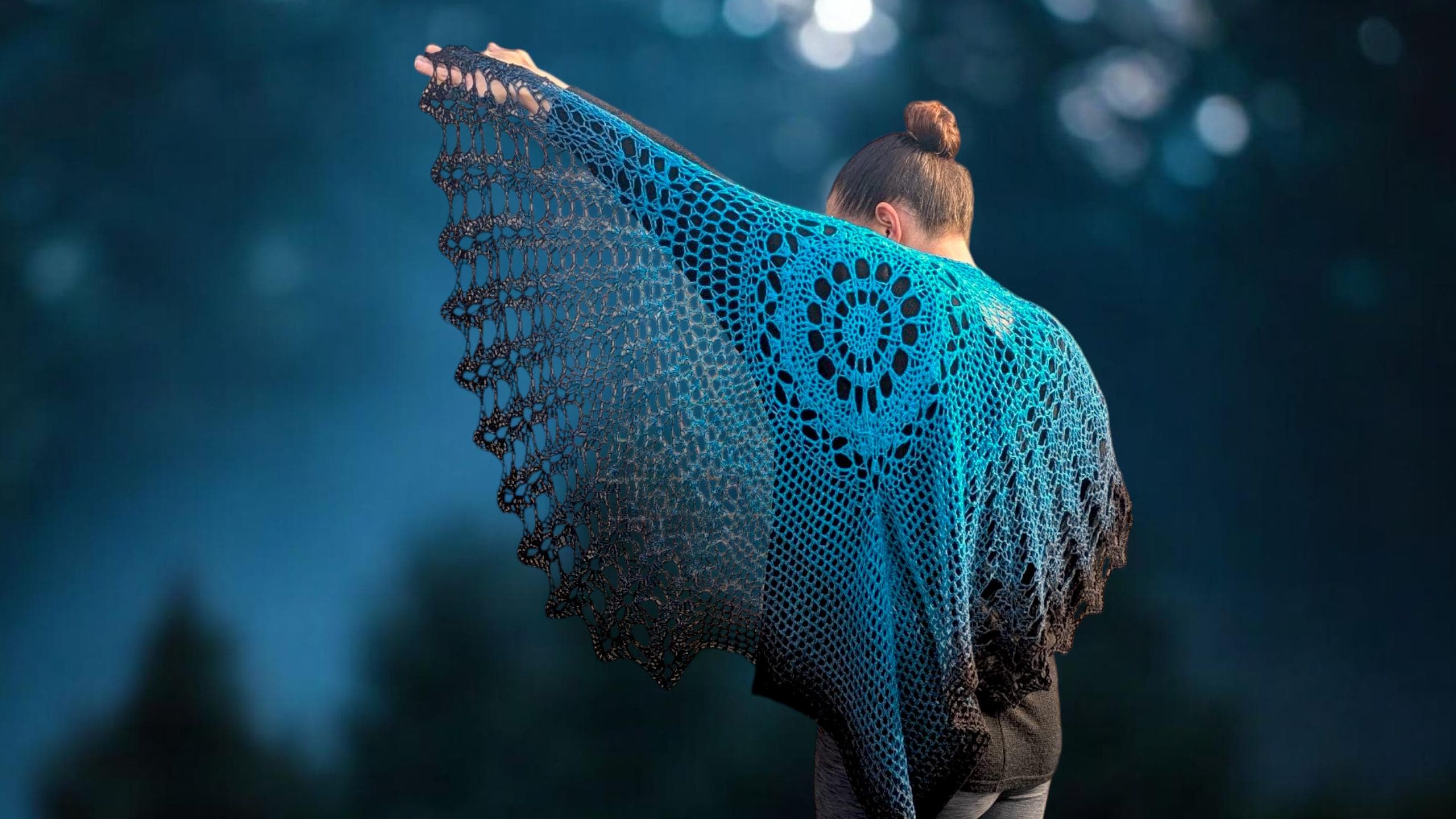Raven Bird Shawl Crochet Pattern Pdf - Etsy
