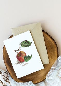 Watercolor Fruit PNG Apple Sublimation, Hand Painted Red Apple, Autumn ...