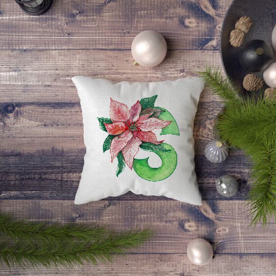 Merry Christmas Letters Watercolor Clipart Png Elements Instant ...