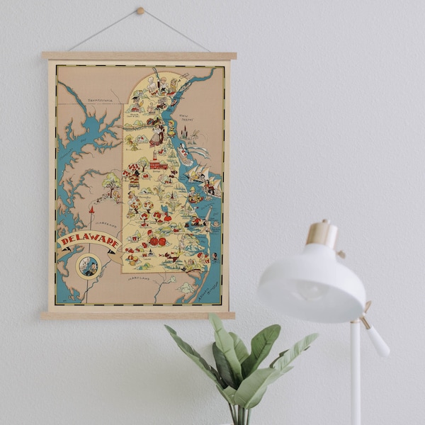 Delaware Poster - Etsy