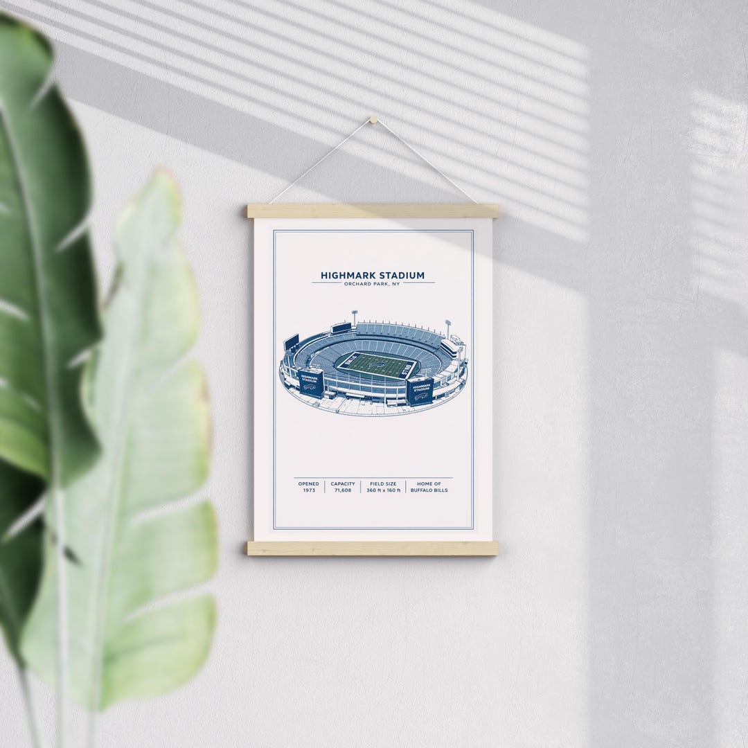 Highmark Stadium Blueprint Poster: Buffalo Bills Football Print - Etsy