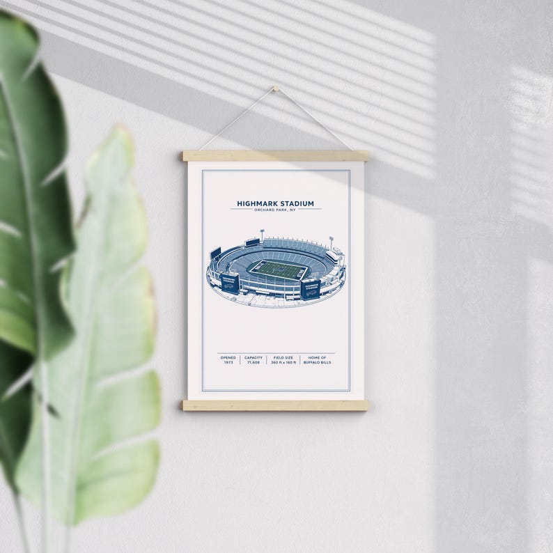 Highmark Stadium Blueprint Poster: Buffalo Bills Football Print - Etsy