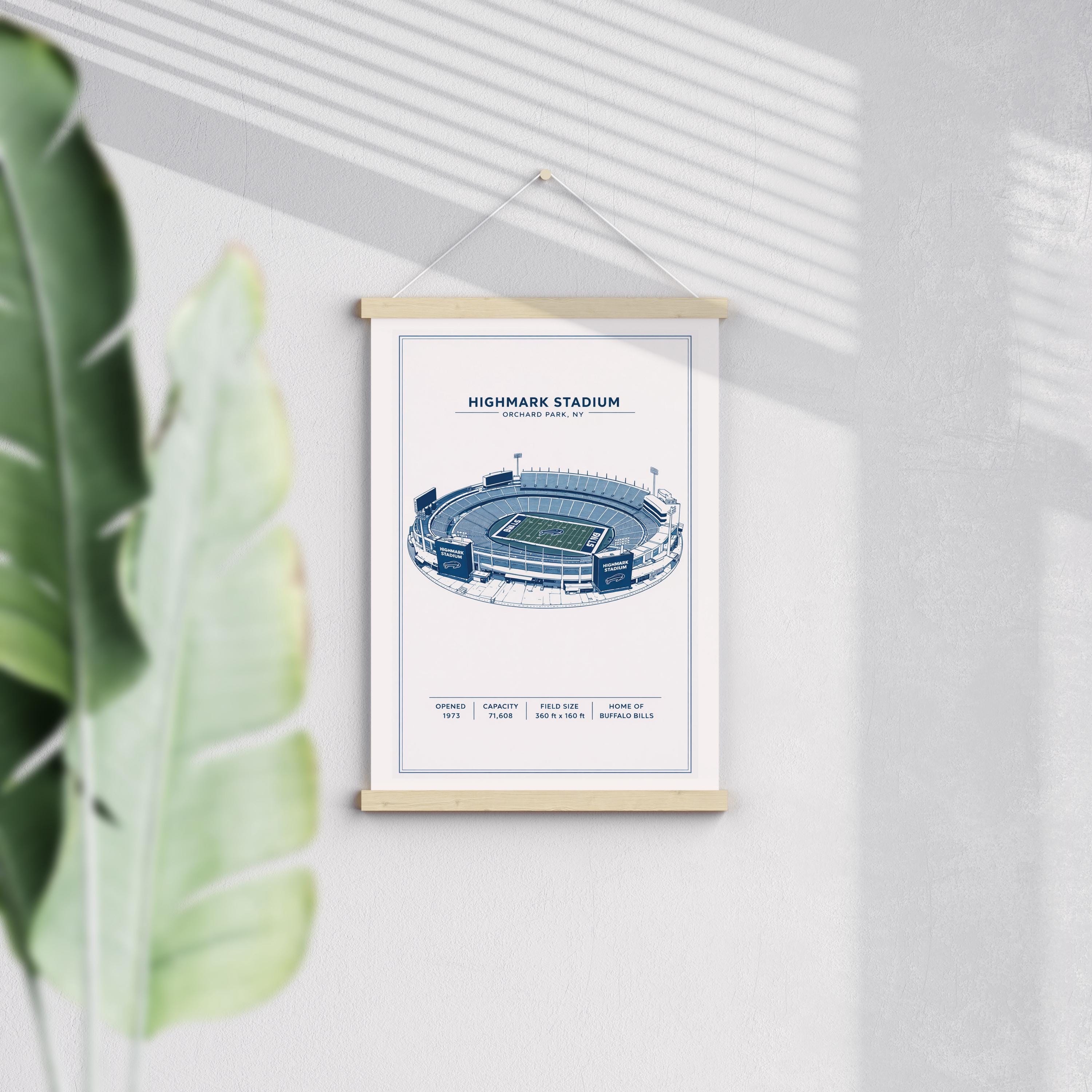 Highmark Stadium Blueprint Poster: Buffalo Bills Football Print - Etsy