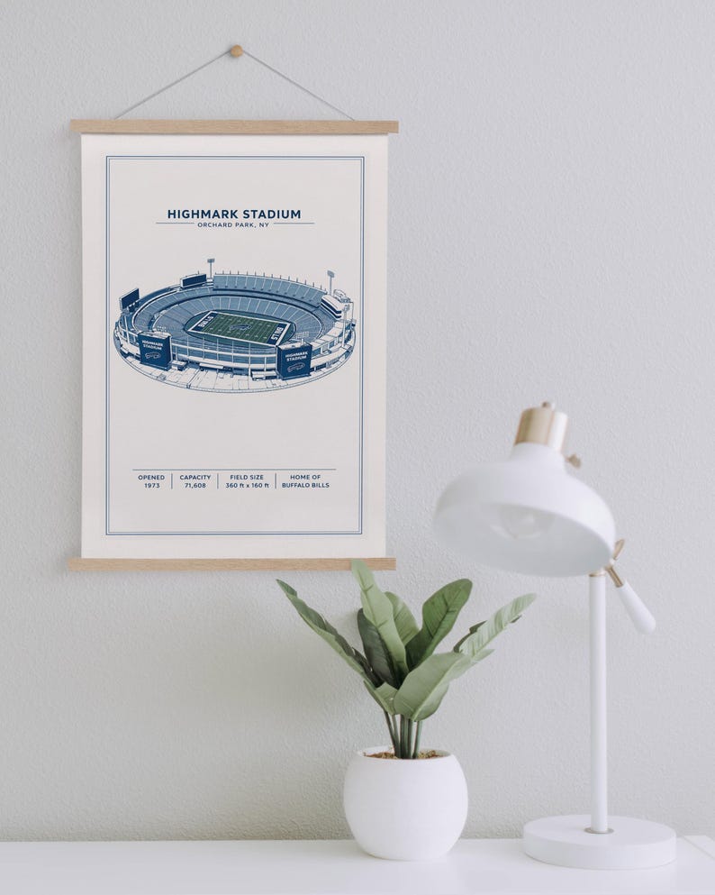 Highmark Stadium Blueprint Poster: Buffalo Bills Football Print - Etsy